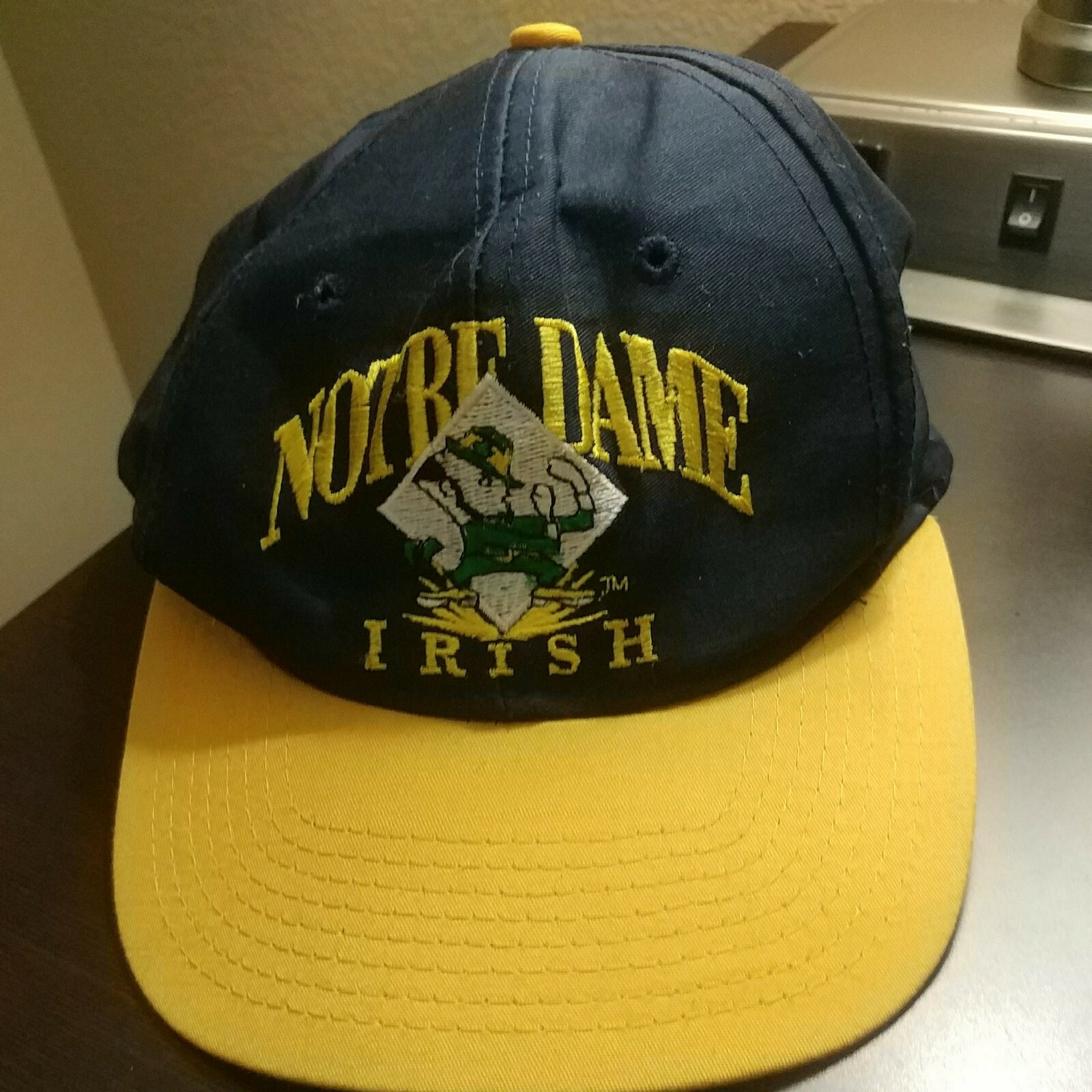 Notre Dame Fighting Irish Baseball Cap/Hat-AJD-OSFA-snap back-vintage ...