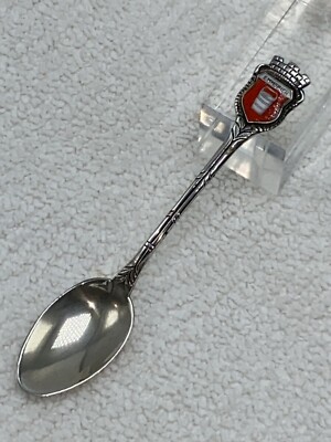 Emmerich Germany Antiko 800 German Silver 4” Collectors Spoon Rhine ...
