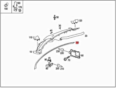 Genuine MERCEDES C219 CLS C219 Sealing 2199870066 | eBay