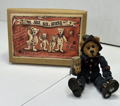 BOYDS BEAR True Blue Shoe Box Bears Elias "The Elf" Grizberg Moving ...