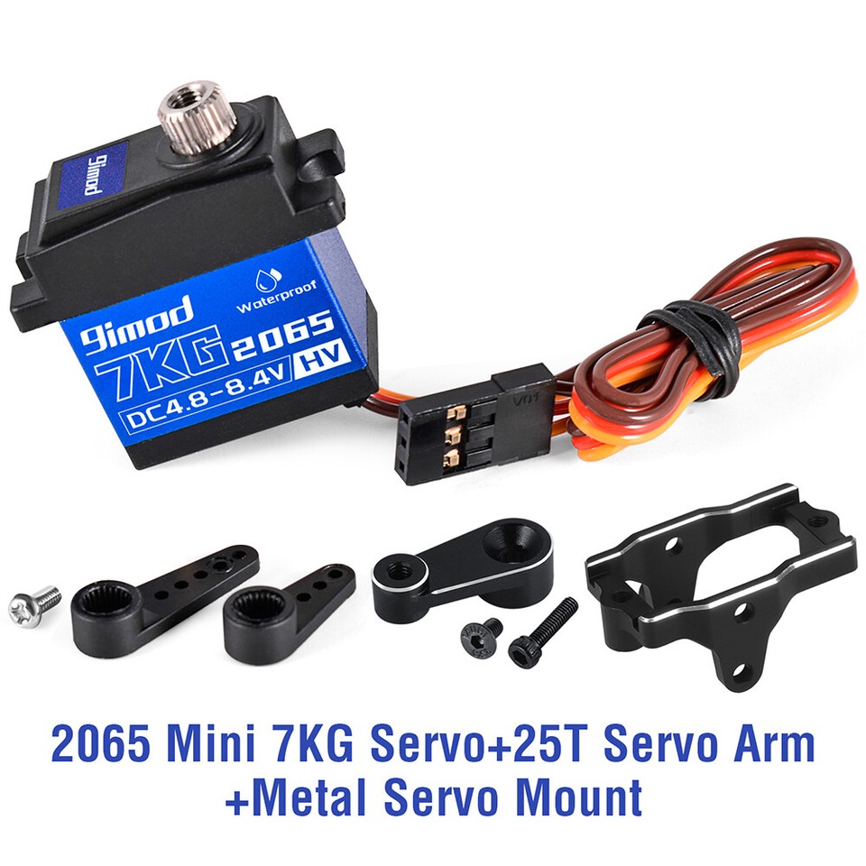 7kg 2065 High Voltage w/ Mount Digital Mini Servo for Traxxas TRX4M 1/ ...