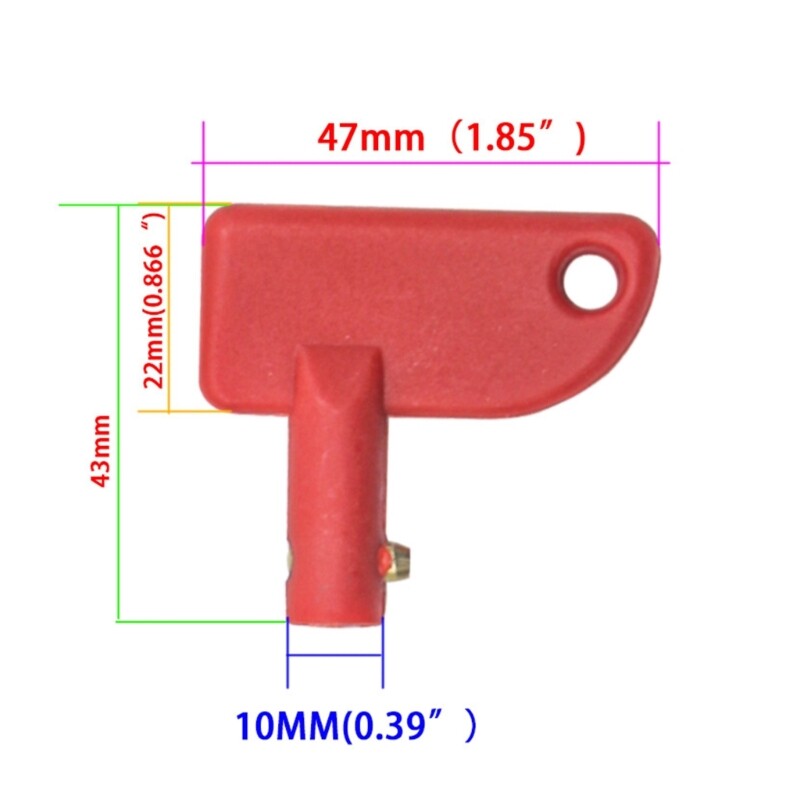 Spare Key Battery Isolator Switch Power Cut Disconnect Switch For Yacht ...