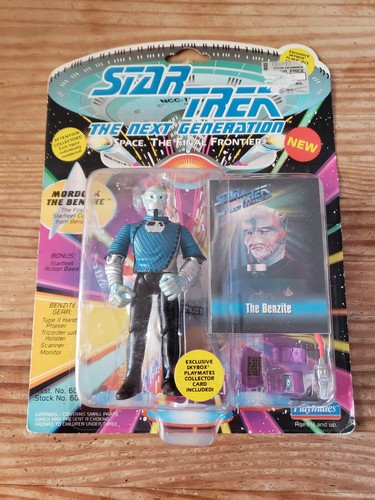 1993 Playmates Star Trek Next Generation The Benzite with Collector ...