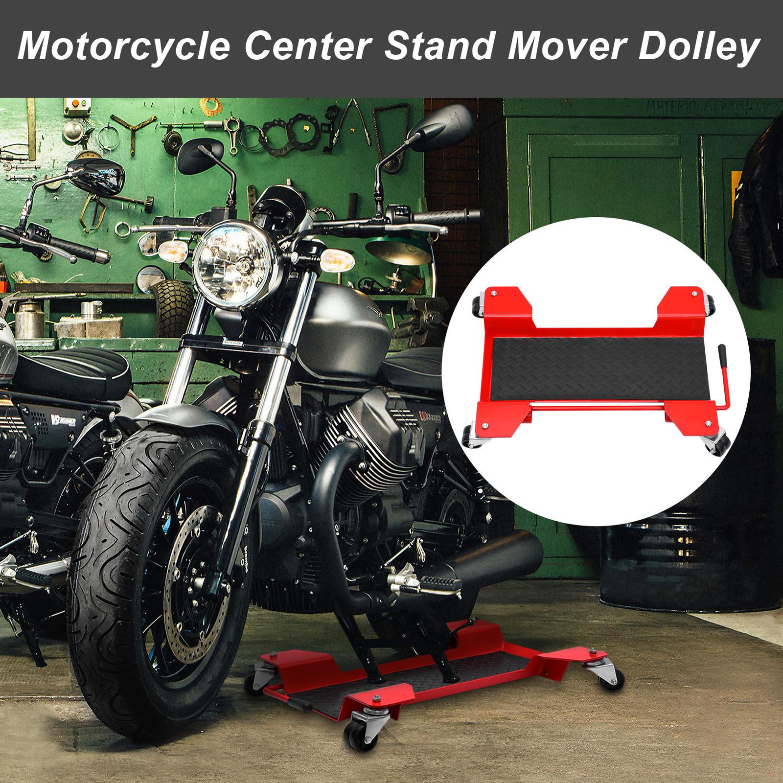 Motorcycle Scooter Mover Dolly Park-n-Move Center Stand load 770lb For ...