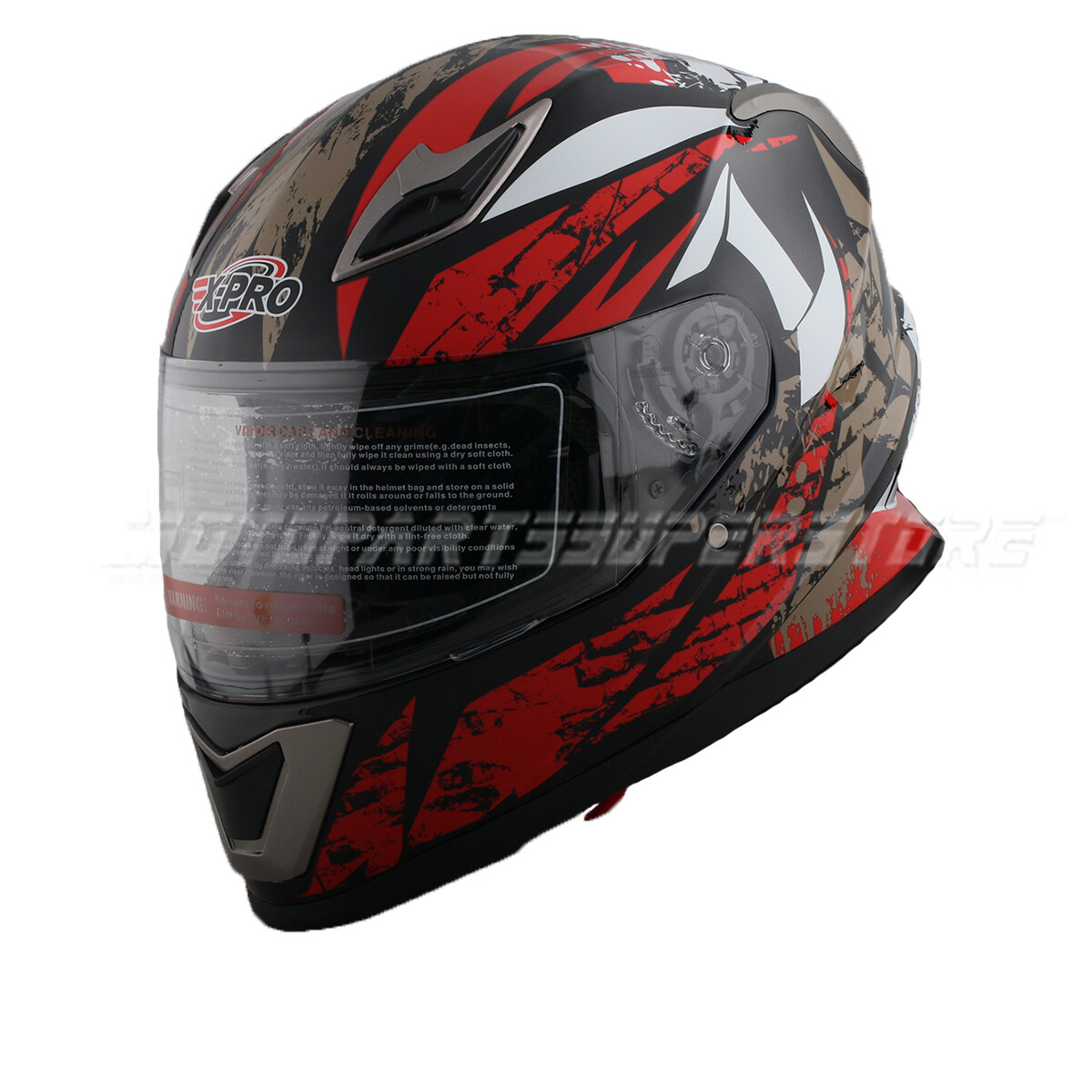 X-Pro Motorcycle Full Face Helmet Adult Street Bike Helmets DOT ...