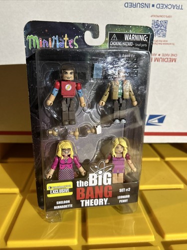 2014 Big Bang Theory Minimates Set 1 Sheldon Howard Raj Amy Figures TV ...