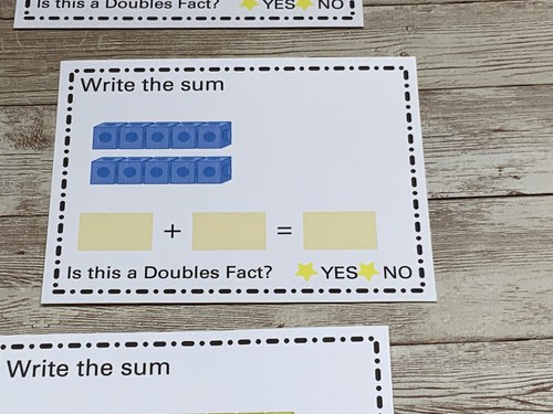 Doubles Facts Addition - Math Center - Dry Erase - 30 Laminated ...