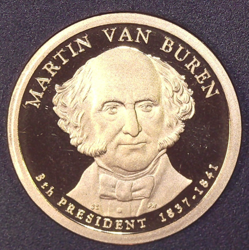 2008-S MARTIN VAN BUREN Presidential Proof $1 Dollar 8th President 1837 ...