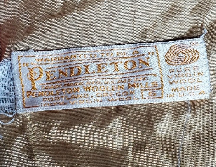 Vintage 1960s Pendleton Beige Plaid Pencil Skirt Size… - Gem