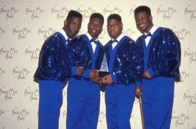 Group Boyz II Men at the 19th American Music Awards on Januar- 1992 Old ...