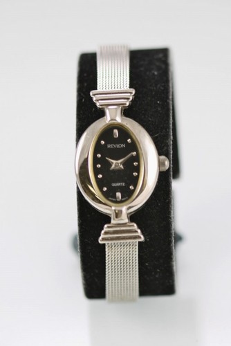 Revlon Watch Women Stainless Steel Silver Mesh Water Resist Battery ...