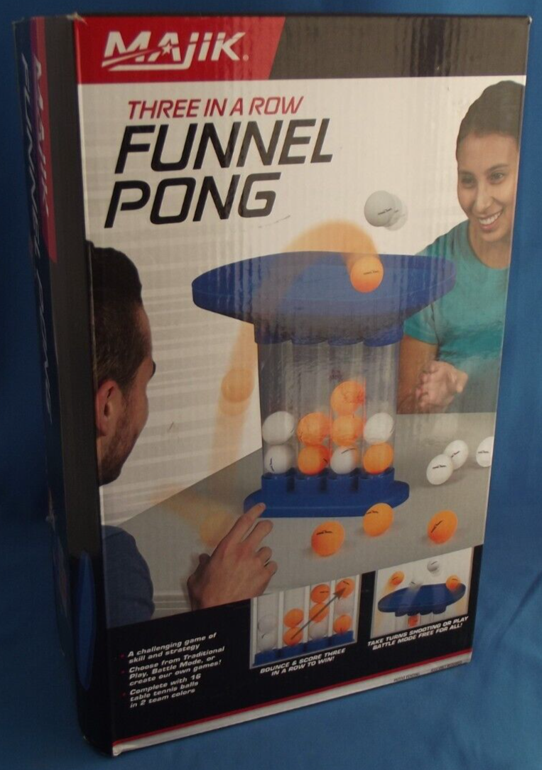 Majik Three-In-A-Row Funnel Pong, All Game Accessories Included | eBay