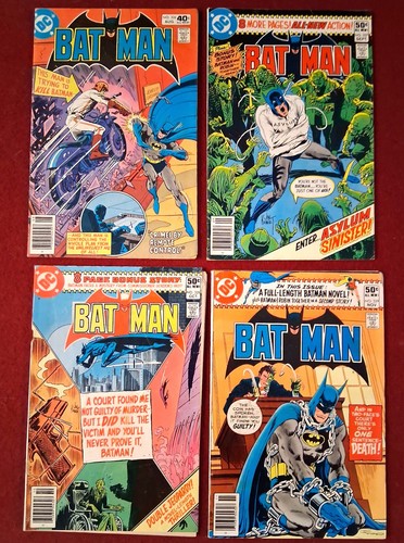 Batman 326 327 328 329 Copper lot of 4 1st Arkham Asylum 1980 | eBay