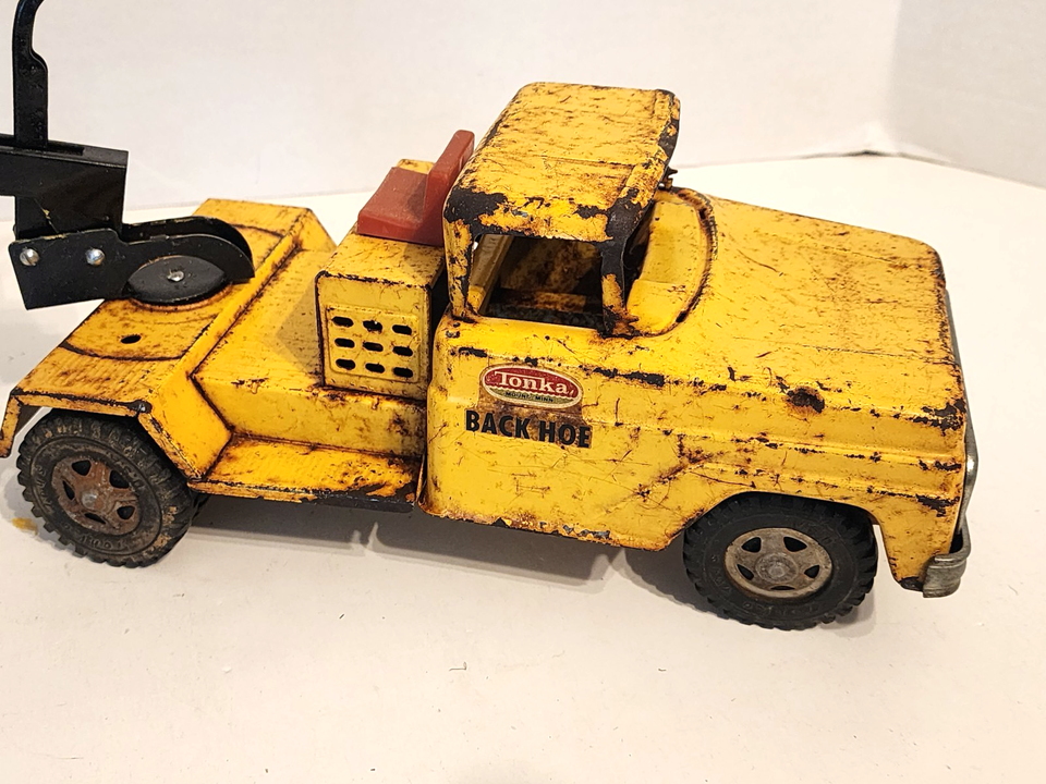 Vintage 1960s Tonka BACKHOE Pickup Truck Pressed Steel Toy | eBay