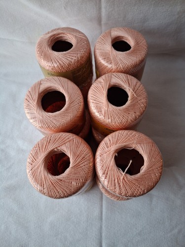 J P Coats Knit Cro Sheen 100% Cotton Mercerized Thread Peach #161 12 ...