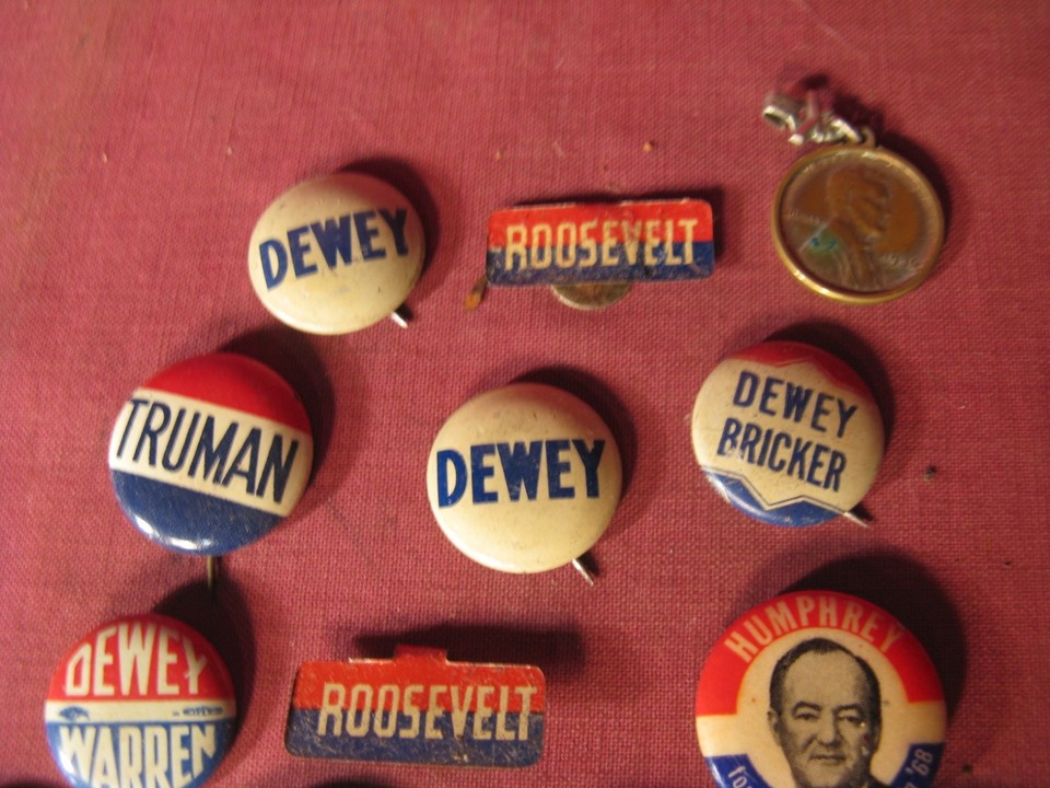 Lot Vintage Political Presidential Campaign Pinback Buttons | eBay