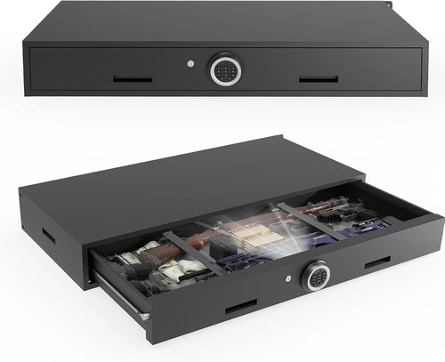 Under Bed Gun Safe for Rifles and Pistols, Gun Storage Safe Drawer ...
