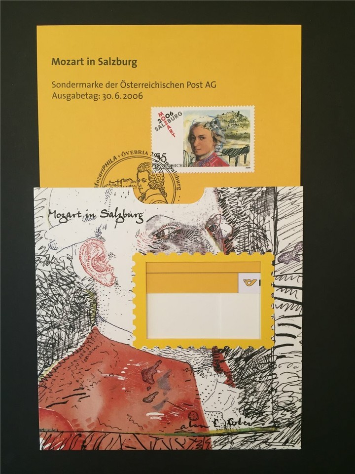 AUSTRIA FOLDER 1991 WOLFGANG AMADEUS MOZART MUSIC COMPOSER u489 | eBay