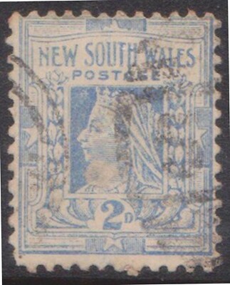 (F135-99) 1892 AU NSW 2d blue QVIC (CX) | eBay