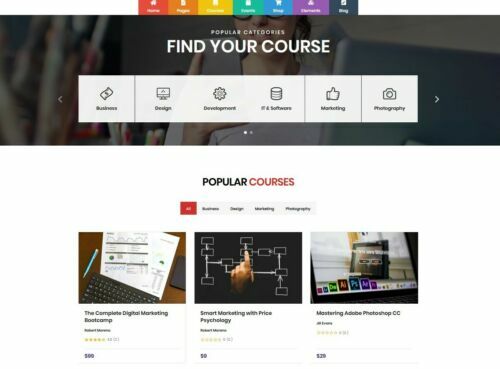 Online School Course Enrollment / eLearning Website - Free Host+Install | eBay
