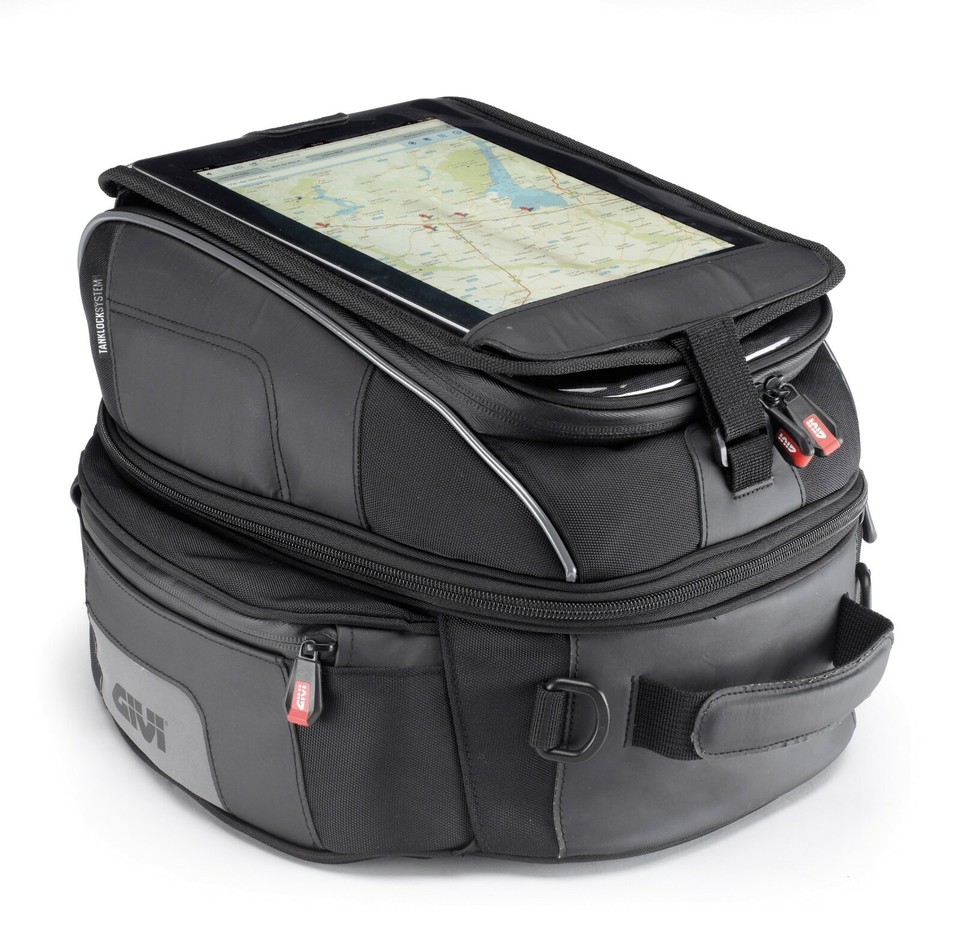 Givi XS306 25 Litre Motorcycle Tank Bag & Ducati Multistrada Tank Ring ...