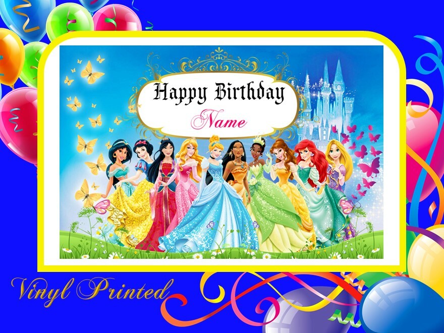 Diy Prinsesse Bursdag Banner Kjøp Lag Din Egen Bursdag Girlander