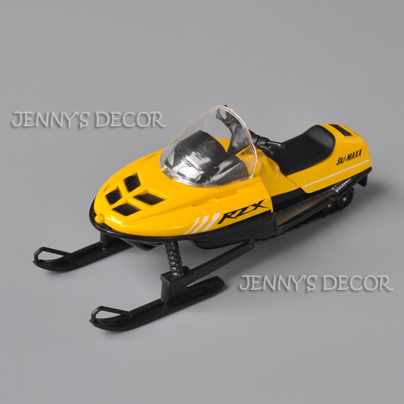 1:24 Scale Diecast Model Toys Snowmobile Snow Bike Miniature Replica | eBay