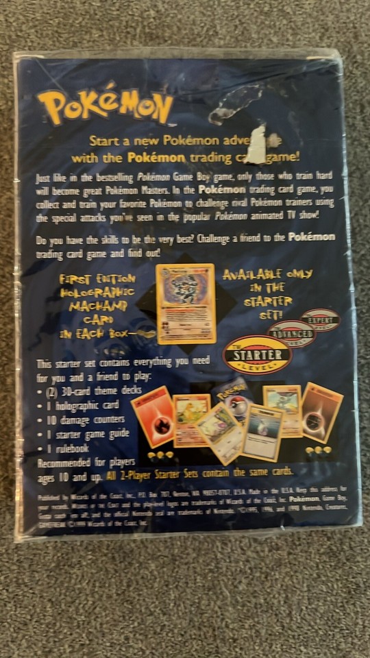 1999 Pokemon Factory Sealed Trading Card Game, 2-Player Starter Set ...