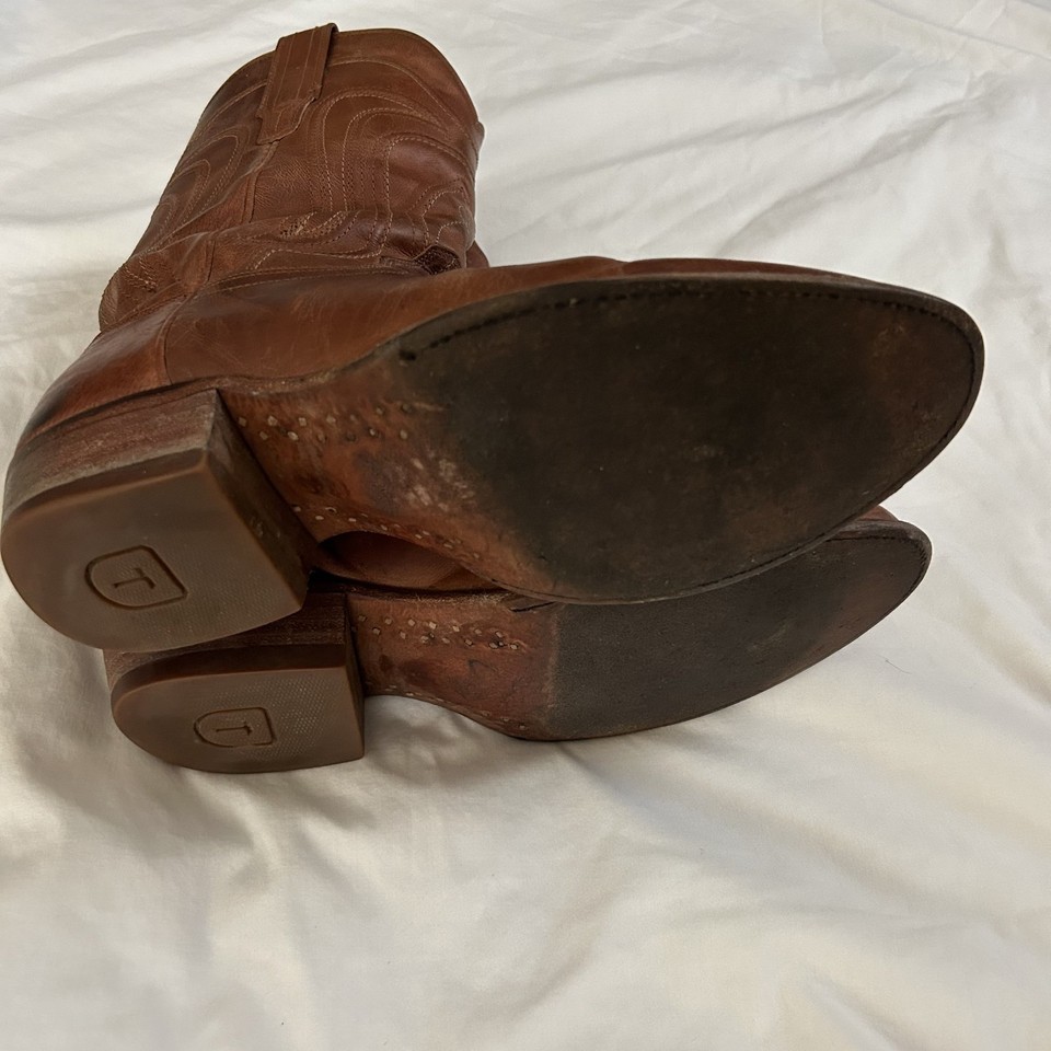 Tecovas Cartwright Cowboy Boots Men’s Size 10 Bison Leather Brown ...