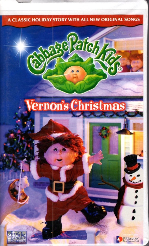 CABBAGE PATCH KIDS Christmas VHS Vernon's Stop-Action The First Cartoon ...