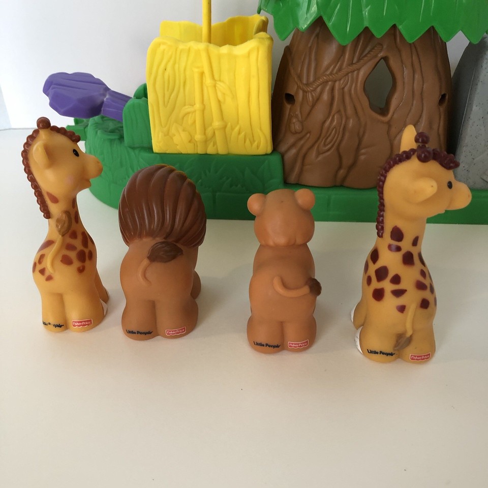 2001 Fisher Price Playset With Sounds And Animals: Giraffes, Lion, Bear, Monkey | eBay