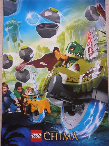 Lego Legends of Chima Double Sided Promotion Poster 2013 NEW | eBay