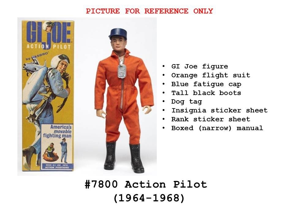 Vintage 1965 Hasbro GI Joe #7800 Action Pilot Box Top Lid Triple (R) C6 ...