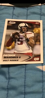 2017 Patrick Mahomes II Sage Hit ROOKIE RC Premier Draft Card #5. Mint ...