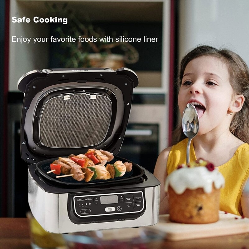 Square Splatter Shield Silicone Air Fryer Paper Liners Silicone ...