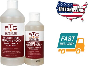 Pint Bottle Home Hardware Business Repair RTG Wood Rot Repair Epoxy ...
