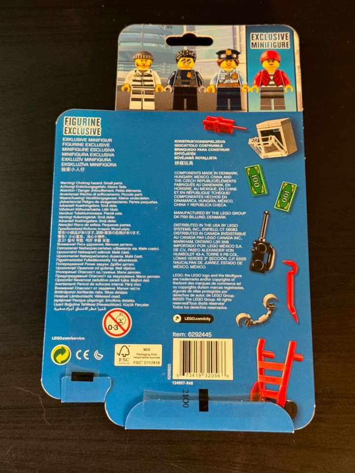 LEGO CITY (40372) Duke Detain Minifigure Accessory Set - Police/Robbers ...