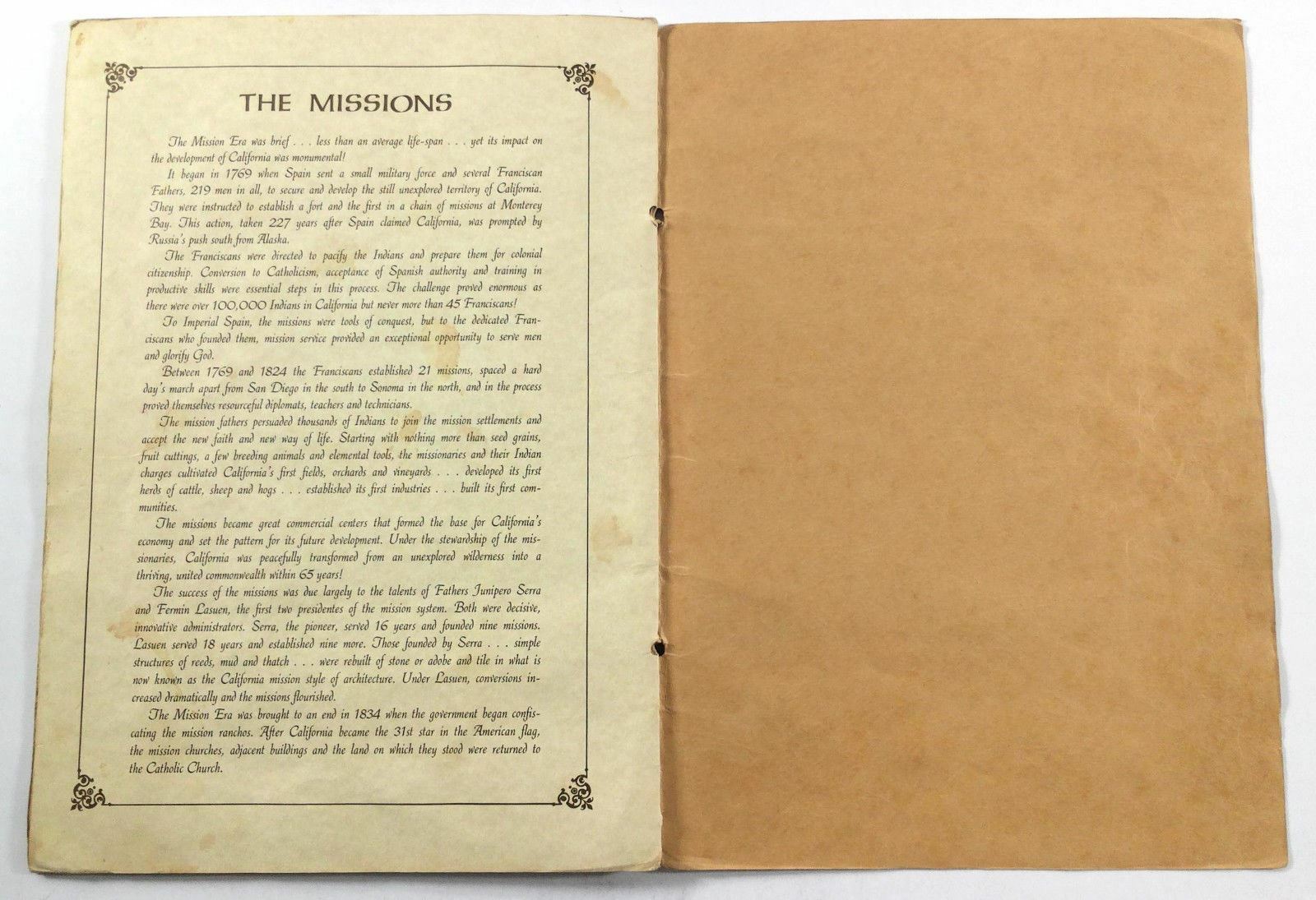 1970's Vintage Menu THE ALAMO Mexican Restaurant Old Mission Recipes ...