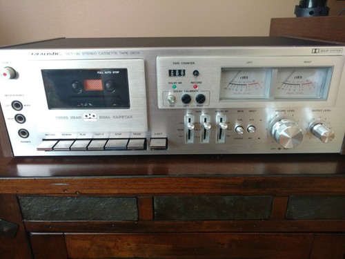 Vintage Realistic SCT-30 Stereo Cassette Tape Deck Powers On FOR PARTS ...