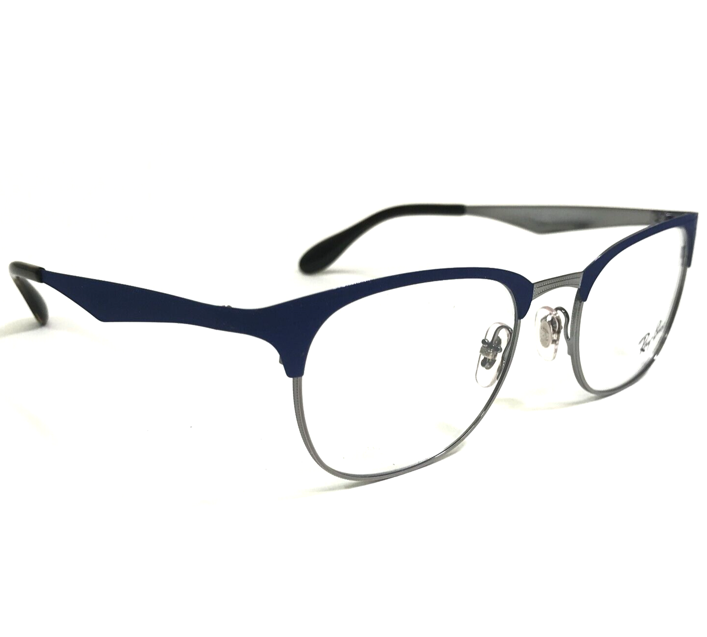 Ray-Ban Eyeglasses Frames RB6346 2911 Matte Blue Silver Round 50-19-140 ...