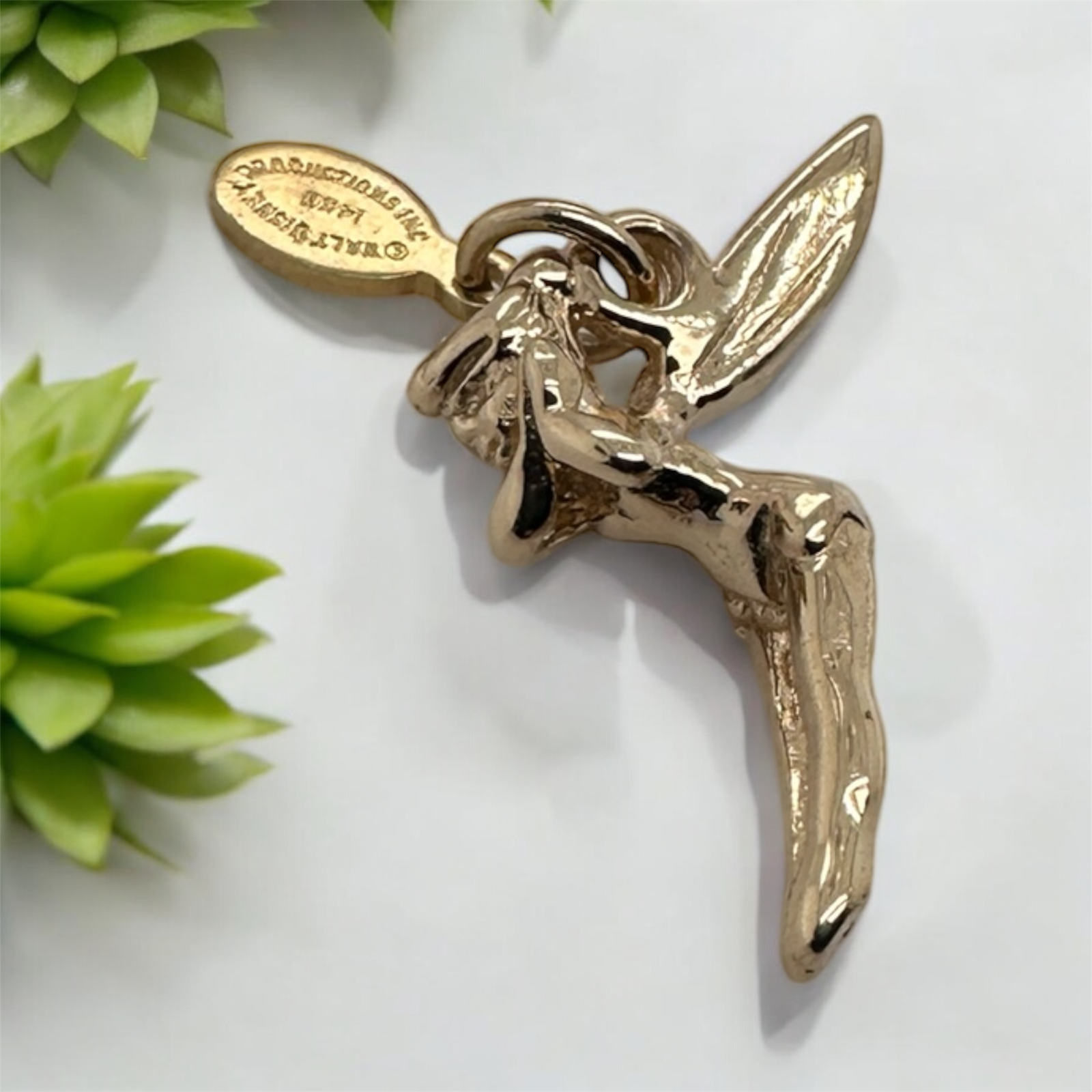 Walt Disney 14KT Yellow Gold 3D Tinkerbell Pendant Charm | eBay