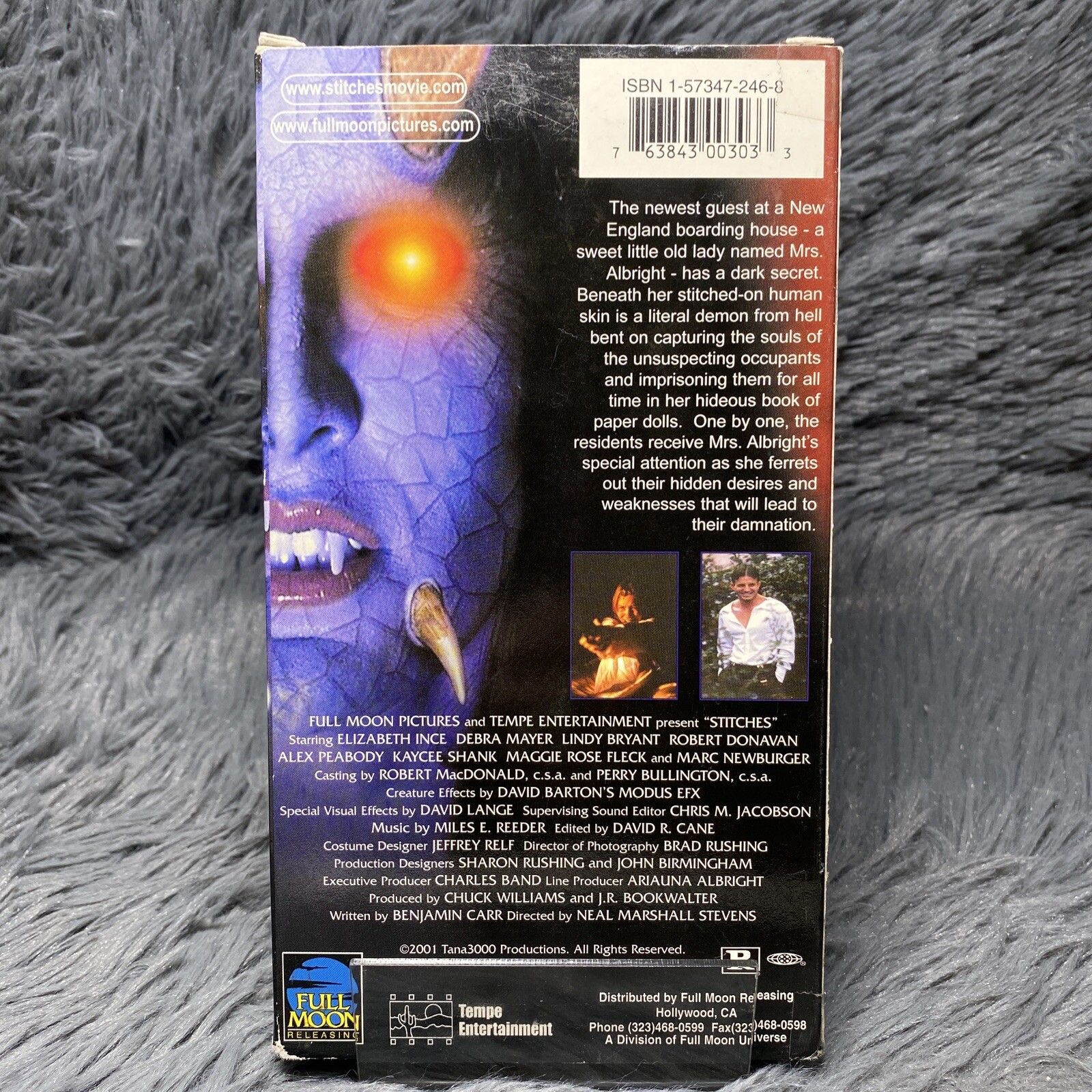 Stitches VHS 2001 Full Moon Pictures Horror Gore Death Devil Demons Rare Movie 763843003033 | eBay