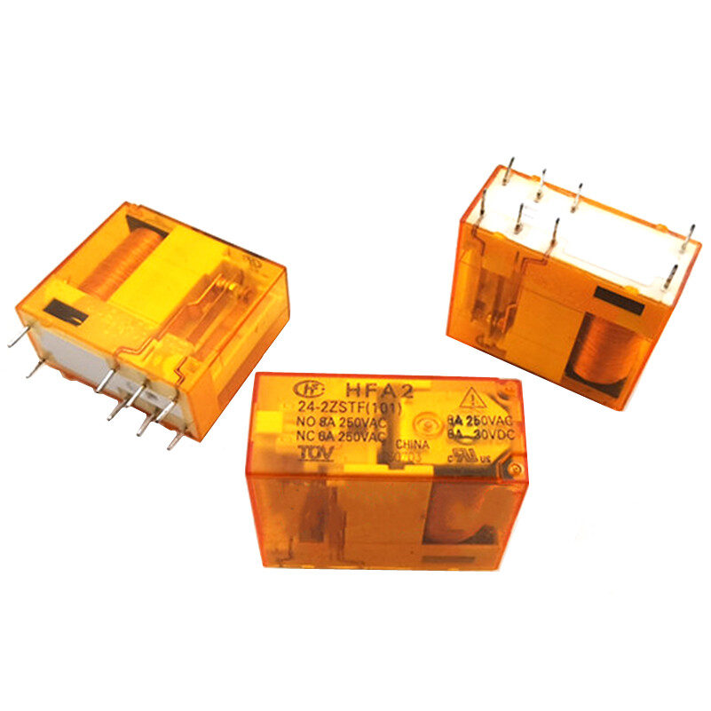 10Pcs HONGFA HFA2-24-2ZSTF 24VDC Power Relay 8A 8Pins | eBay