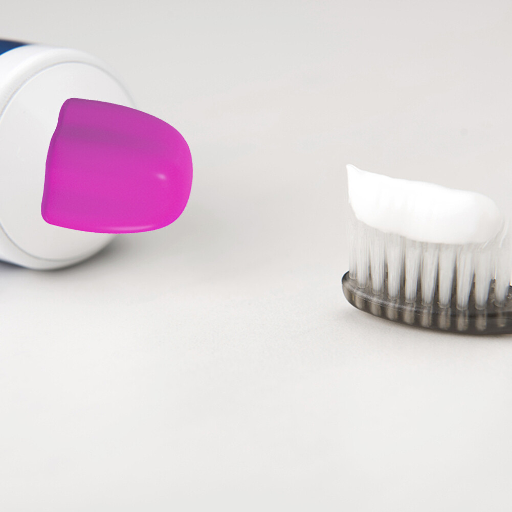 Mess-Free Toothpaste Cap No Waste Toothpaste Lids for Adults Kids (Red ...