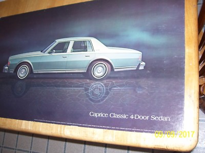 Vintage Caprice Classic GM Dealer Showroom Poster Sign 32x18, Cardboard ...