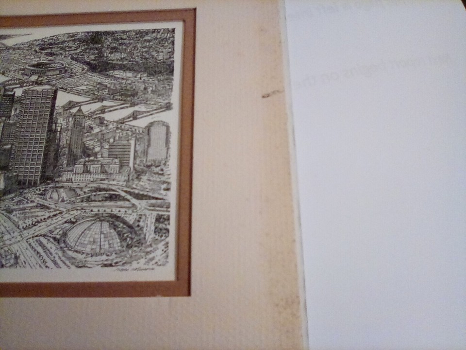 NEVIN ROBINSON CITY OF PITTSBURGH PA LITHO DOUBLE MATTED FREE SHIPPING ...