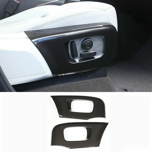 Carbon fiber seat adjust button frame cover trim For Range Rover Velar ...