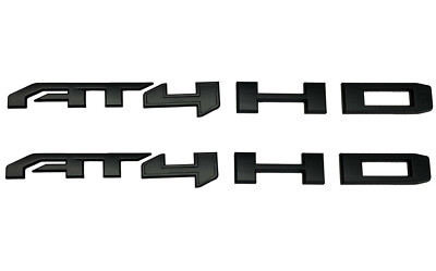 For 2500HD 3500HD AT4 HD Emblem Kit Black Matte L&R Door Badge OE | eBay
