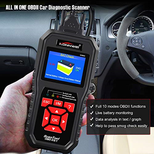 KONNWEI OBD2 Scanner Professional OBD II Auto Fault Code Reader ...