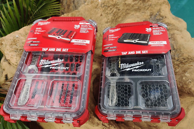 MILWAUKEE 76PC TAP & DIE SET W/ HEX-LOK 2-IN-1 HANDLE METRIC & SAE ...